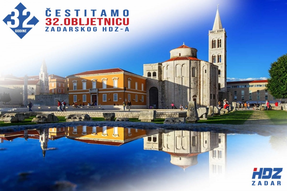 Čestitamo 32. obljetnicu osnivanja zadarskog HDZ-a - HDZ grada Zadra
